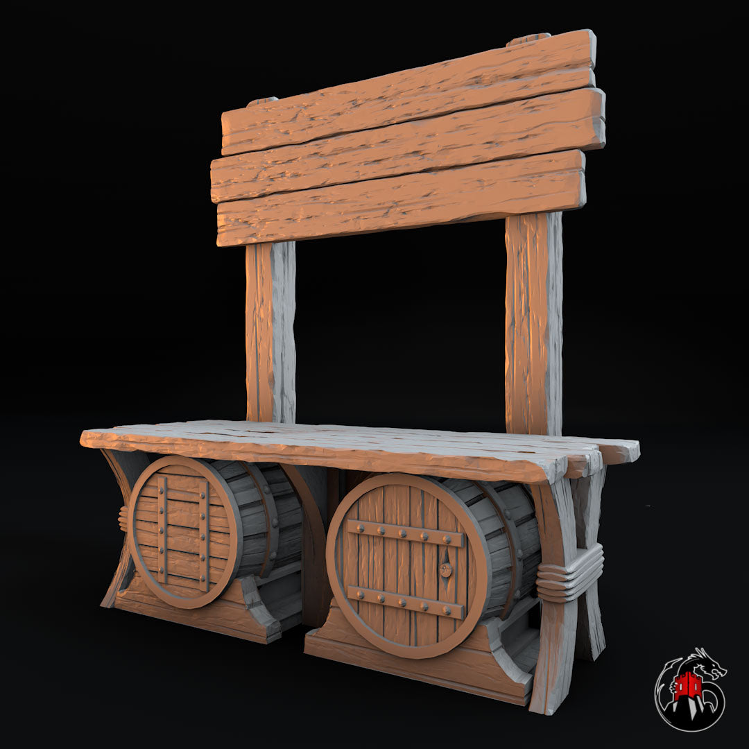 Shop Stall 2 Tabletop Miniature – QuestBourne