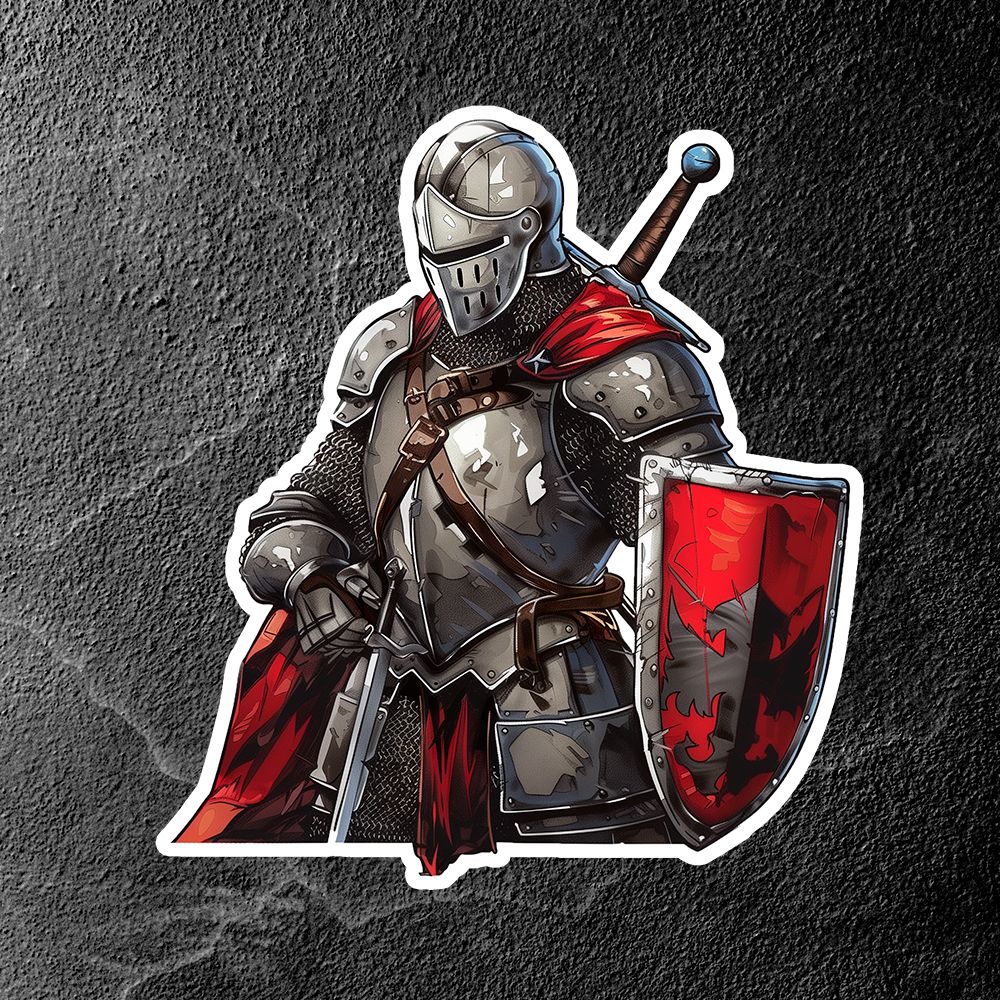 Braveheart Knight 2 - Vinyl Sticker – QuestBourne