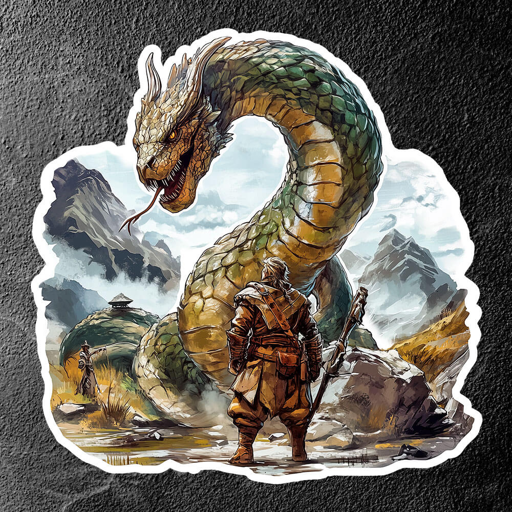 Mythic Conquest Basilisk - Vinyl Sticker – QuestBourne