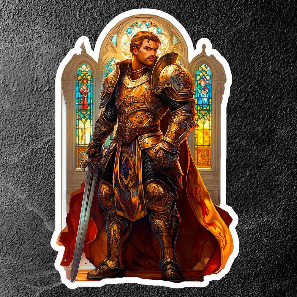 Sanctuary Crusader - Vinyl Sticker – QuestBourne