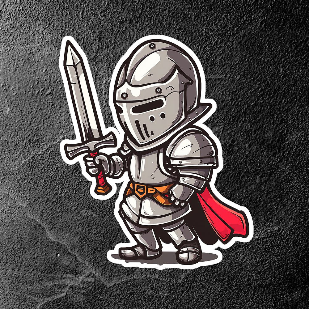 Braveheart Knight - Vinyl Sticker – QuestBourne