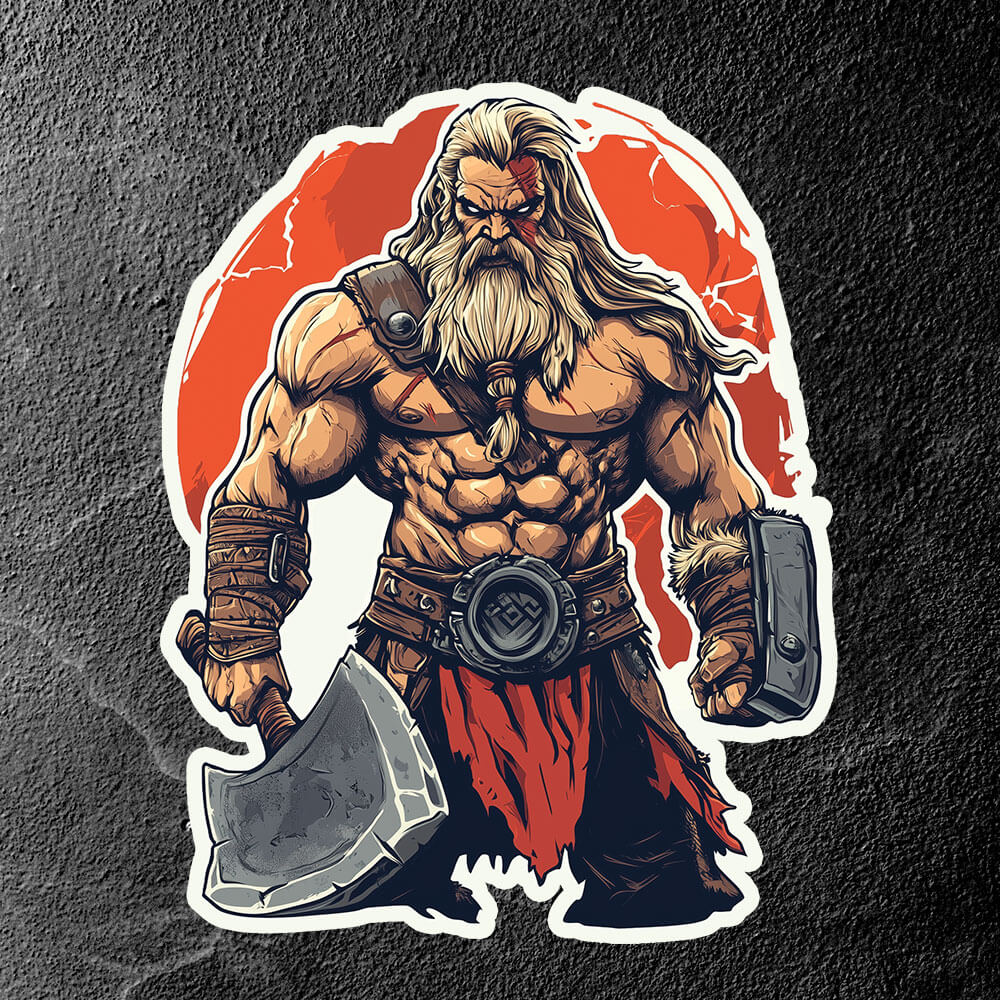 Battle-Ready Viking - Vinyl Sticker – QuestBourne