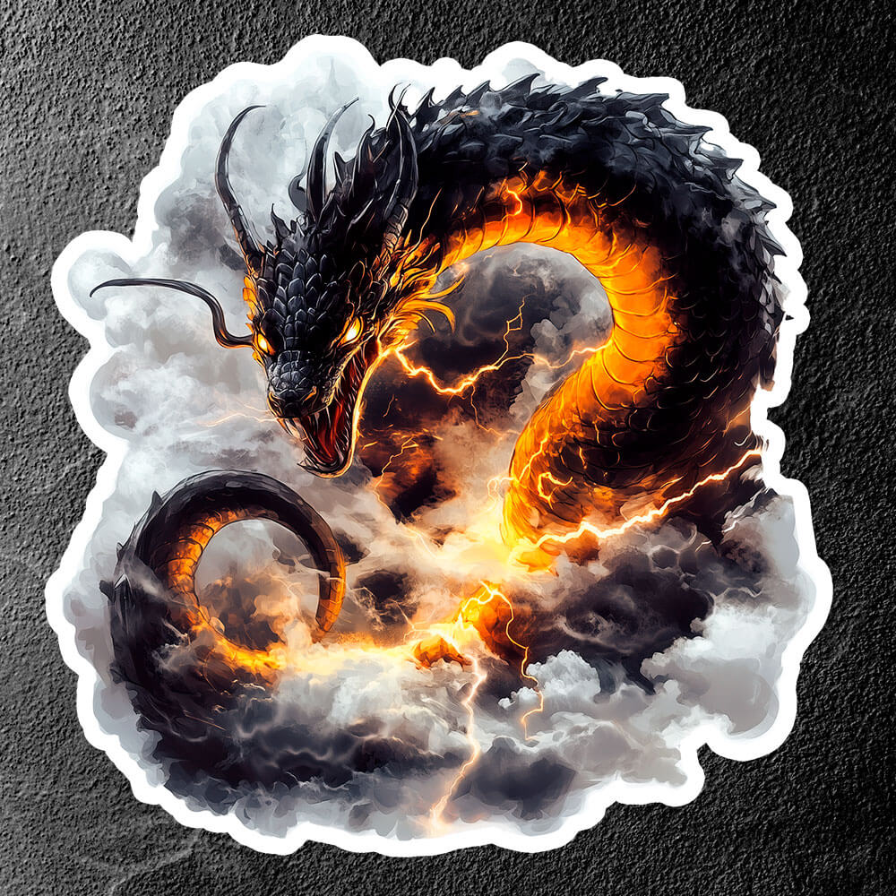 Shadowscale Wyrm - Vinyl Sticker – QuestBourne