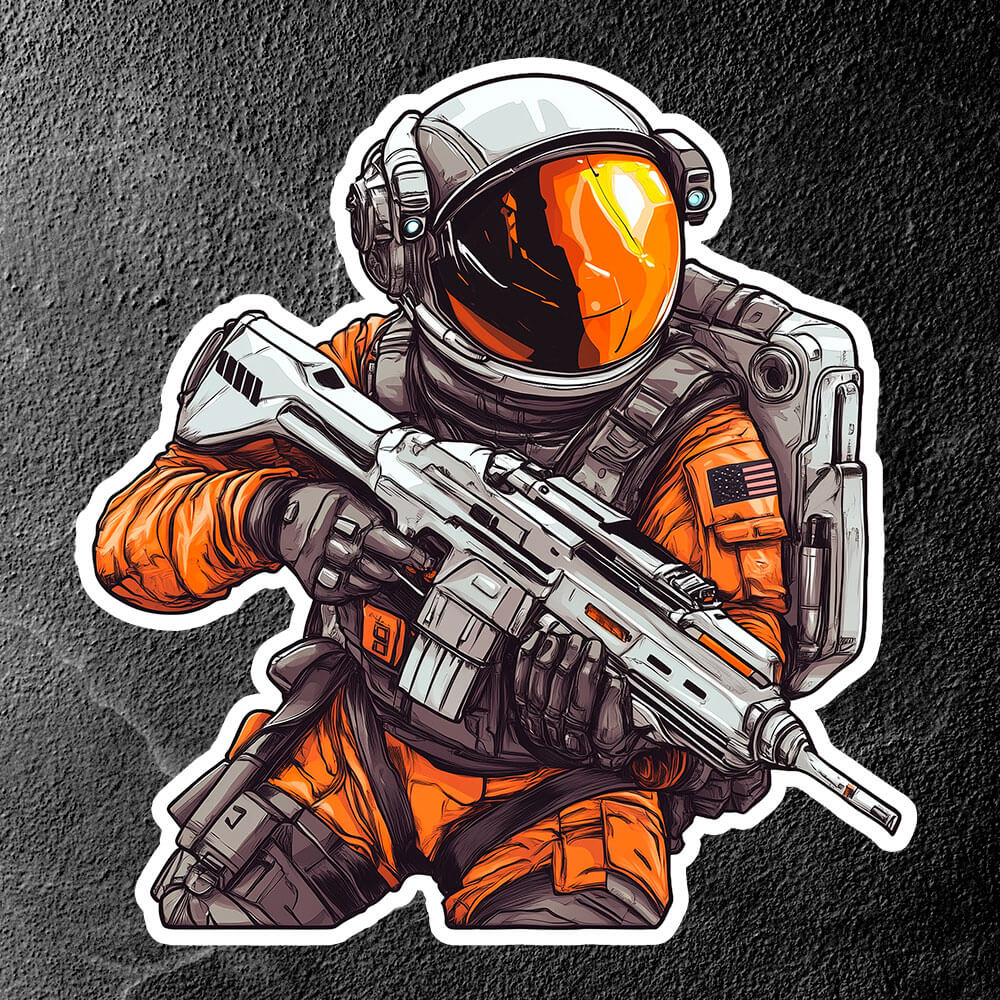 Space Mercenary - Vinyl Sticker – QuestBourne