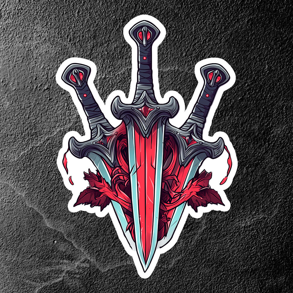 Swords of Warlords - Vinyl Sticker – QuestBourne