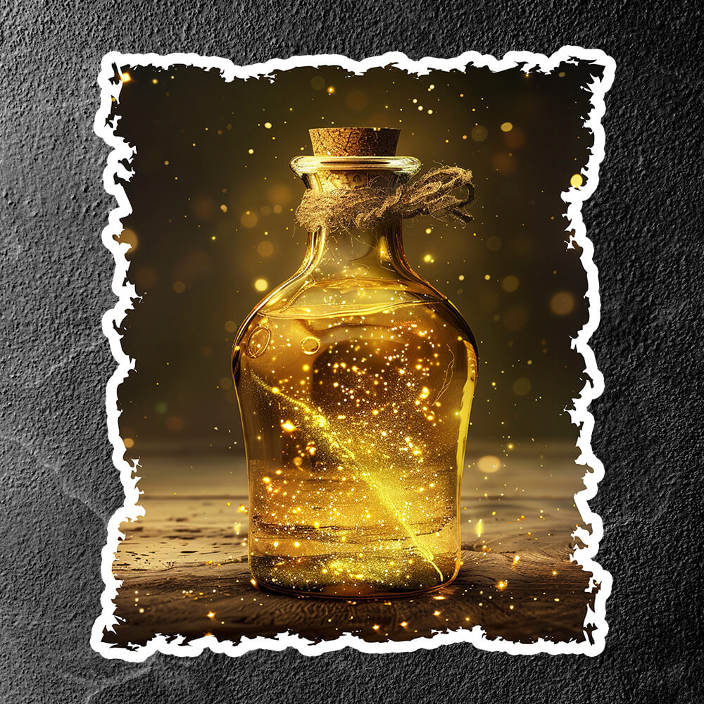 Golden Potion - Vinyl Sticker – QuestBourne