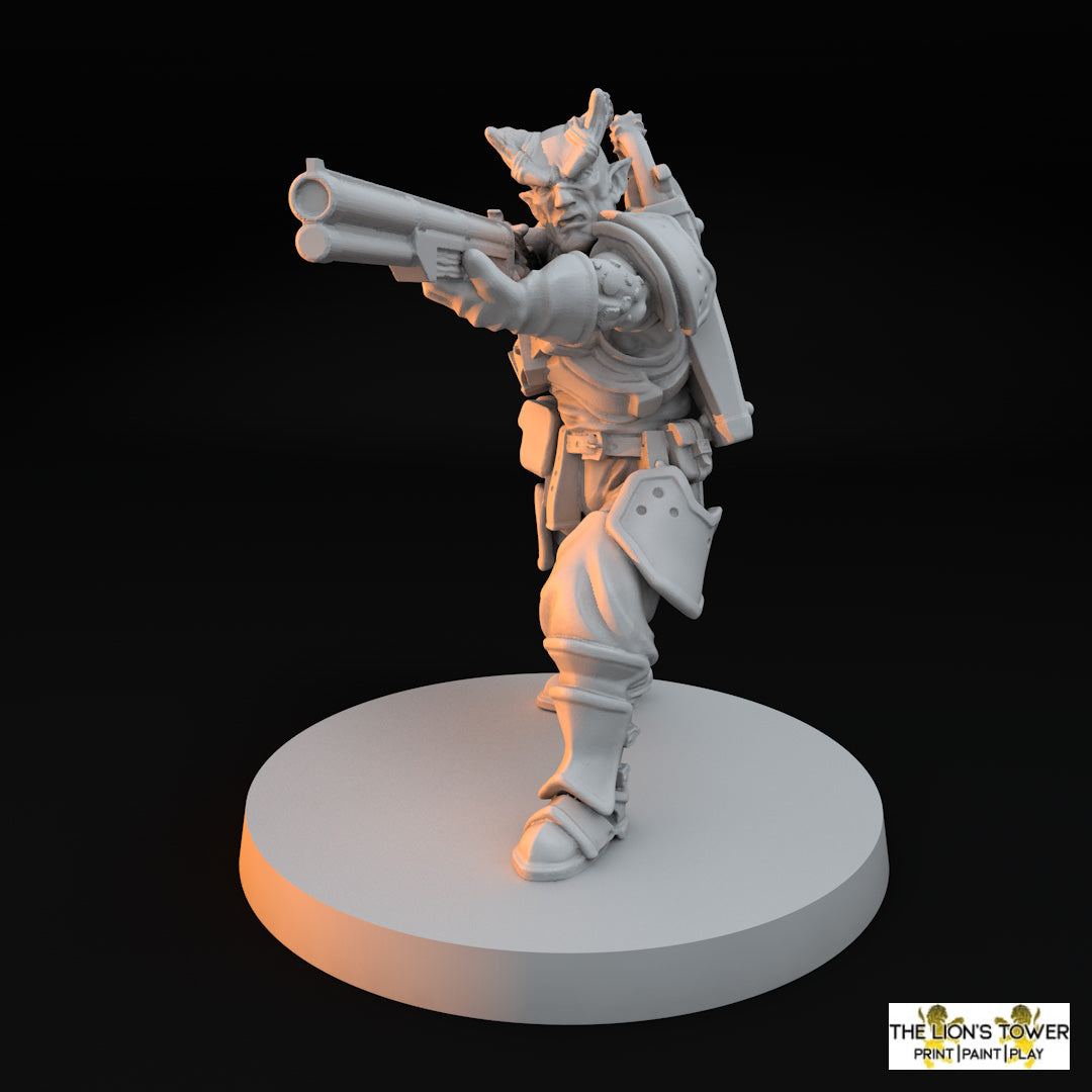 King's Guard Riflemen 3 - Tabletop Miniature – QuestBourne