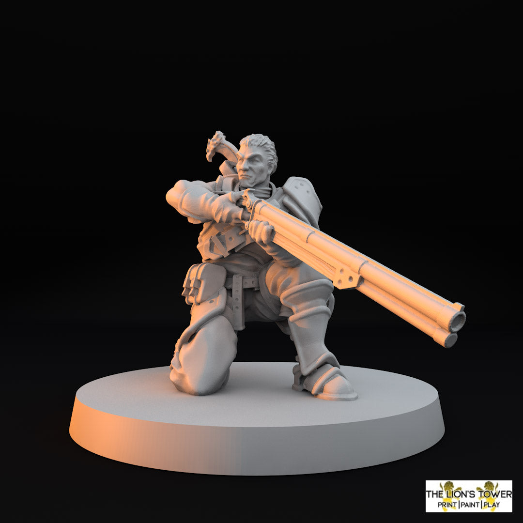 King's Guard Riflemen 5 - Tabletop Miniature – QuestBourne