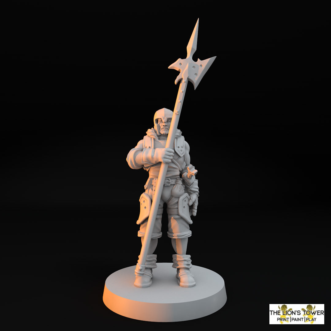 Halberdier 3 - Tabletop Miniature – QuestBourne