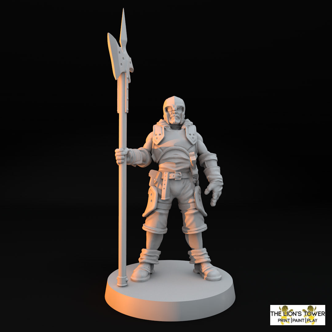 Halberdier 5 - Tabletop Miniature – QuestBourne