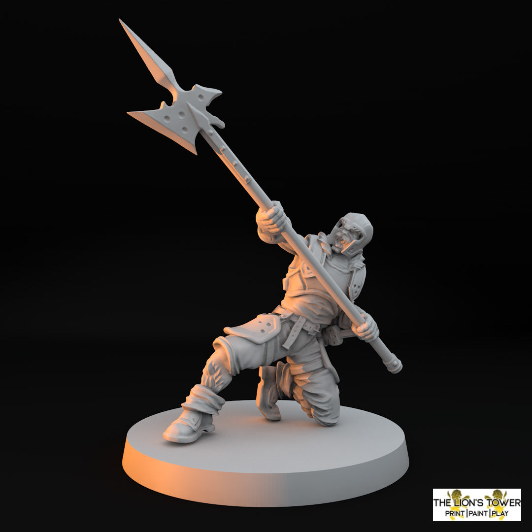 Halberdier 9 - Tabletop Miniature – QuestBourne