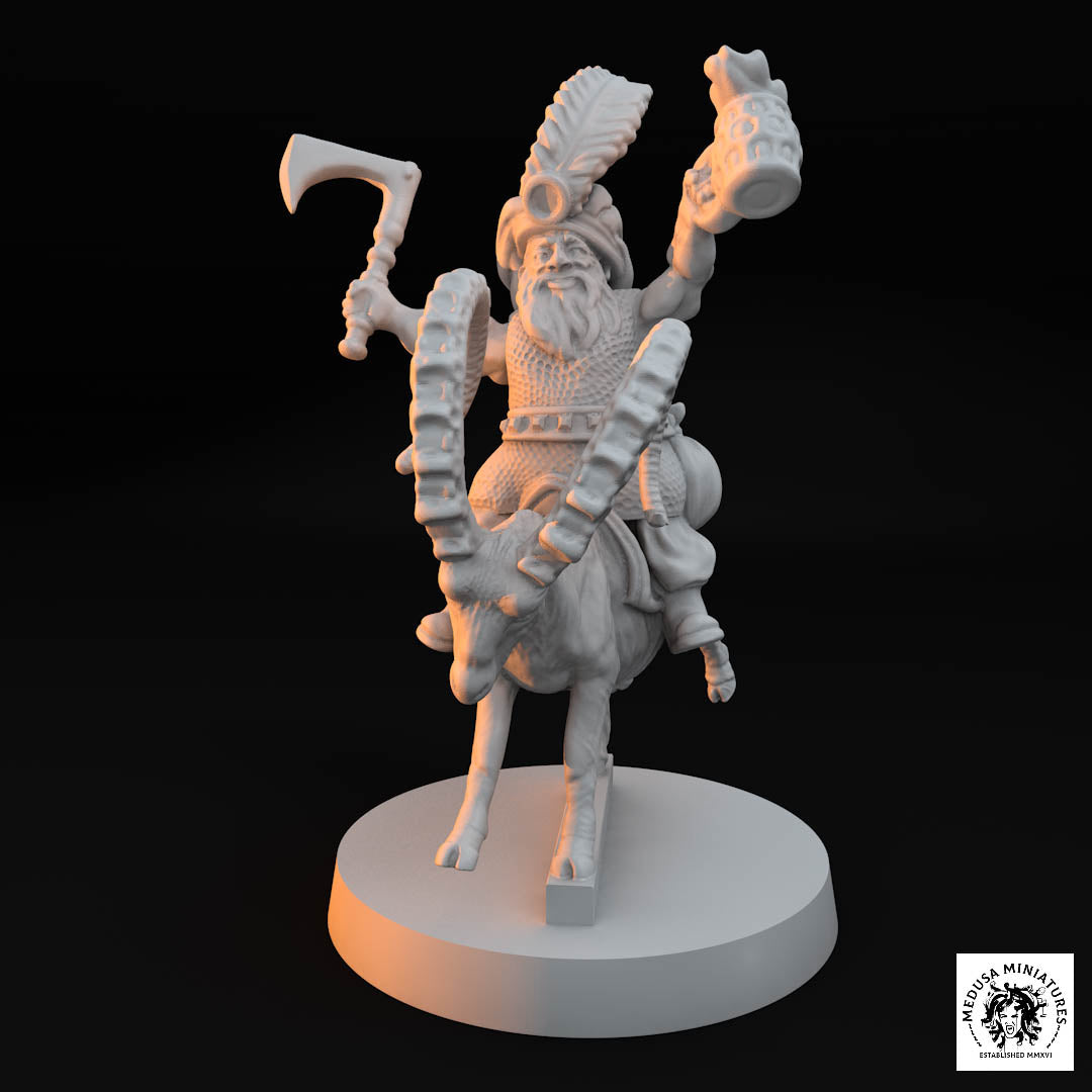 Dwarf Riding A Goat - Tabletop Miniature – QuestBourne