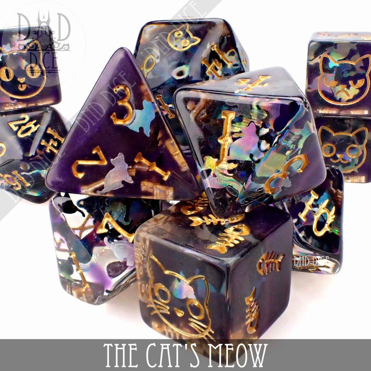 The Cat's Meow - 11 Dice Set – QuestBourne