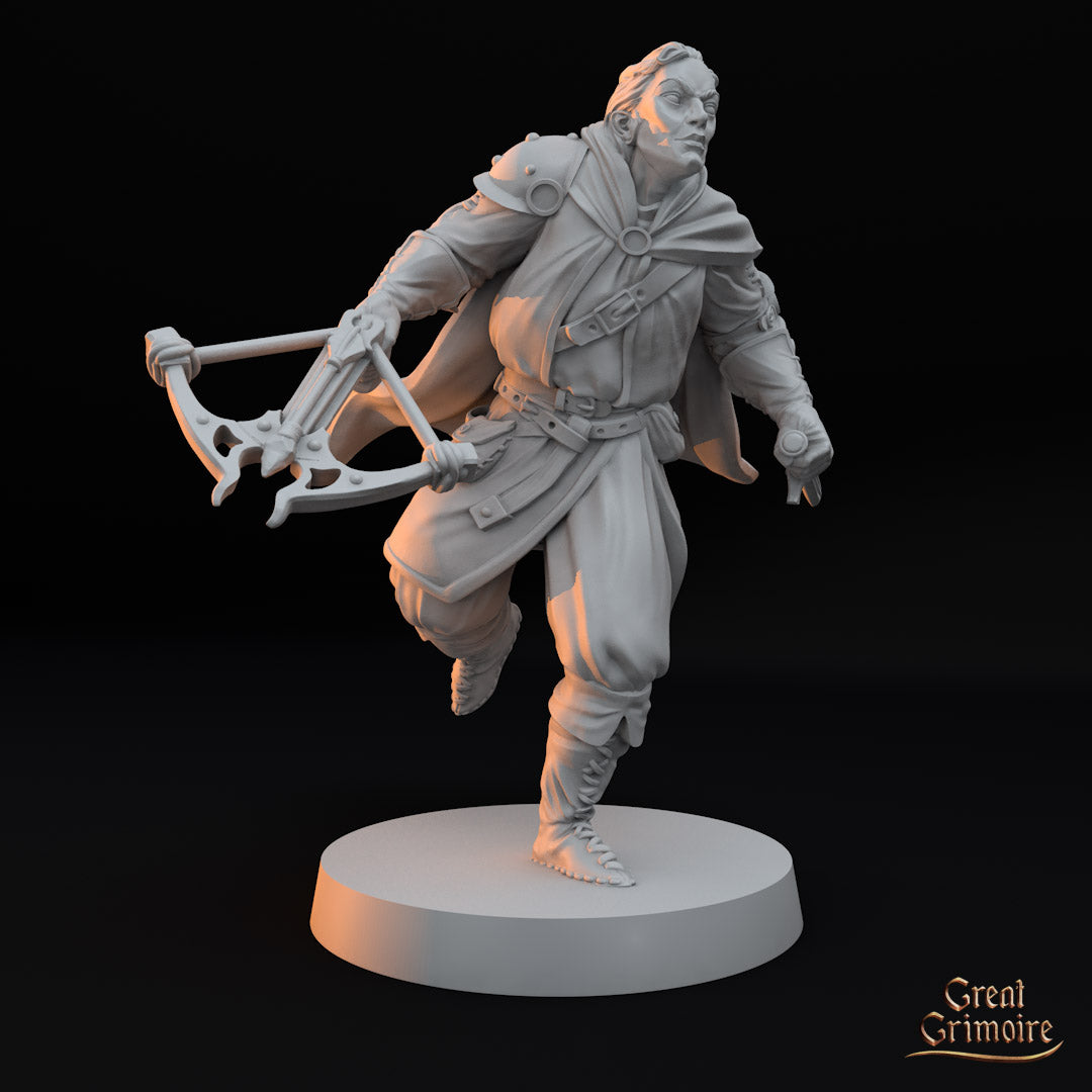 Warrior with a Crossbow and a Dagger - Tabletop Miniature – QuestBourne