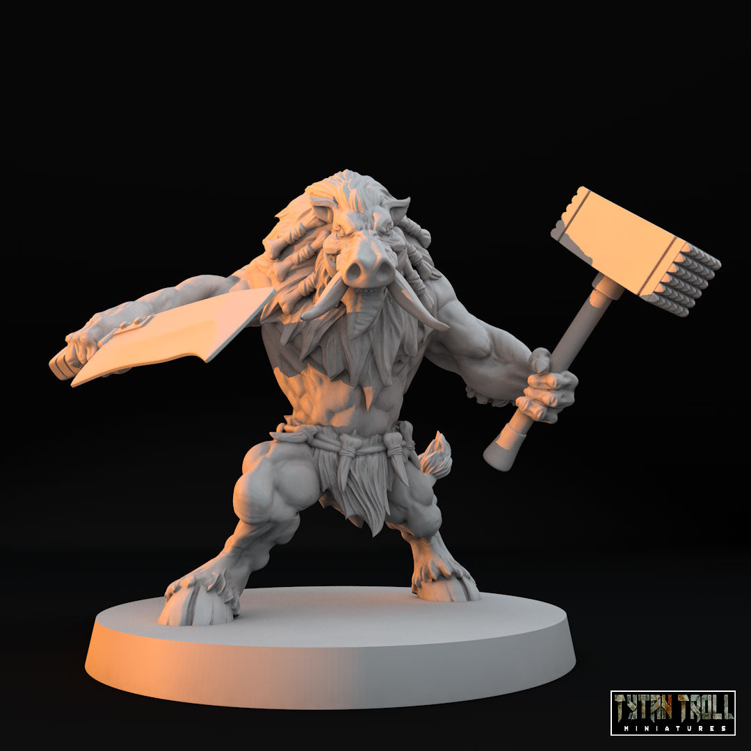 WereBoar 03 - Tabletop Miniature – QuestBourne