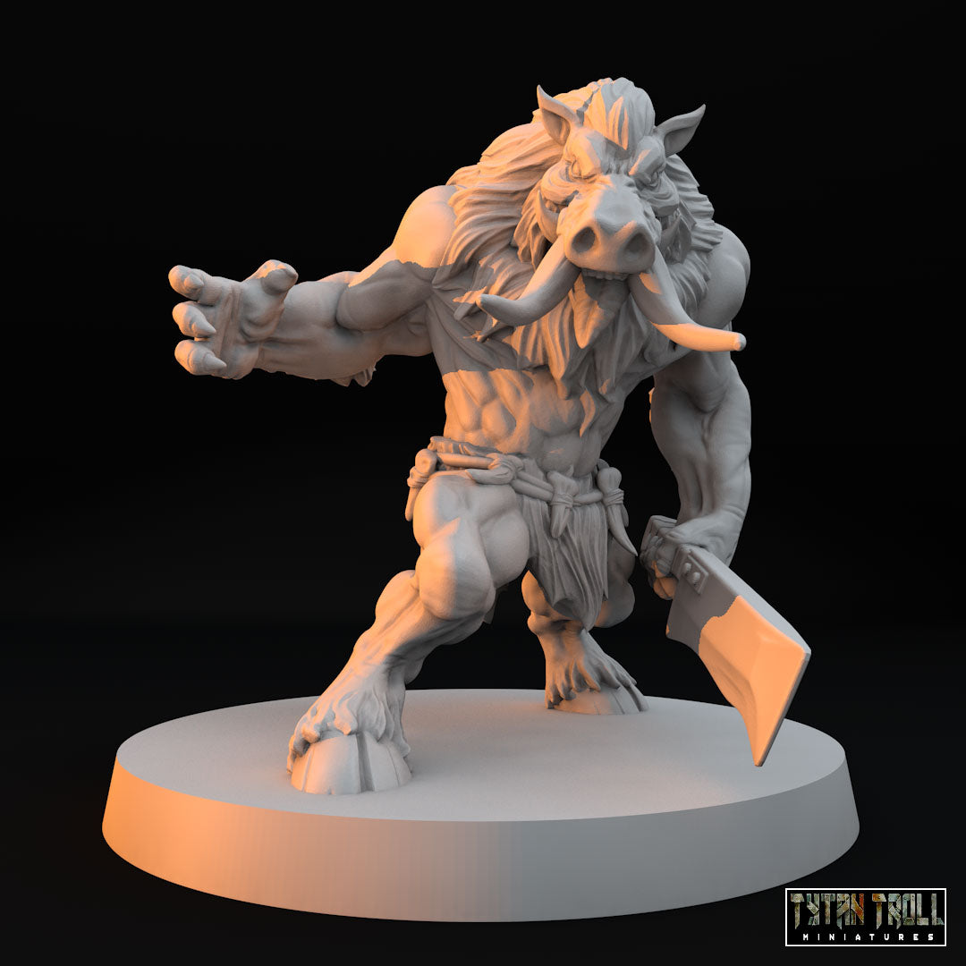 WereBoar 05 - Tabletop Miniature – QuestBourne