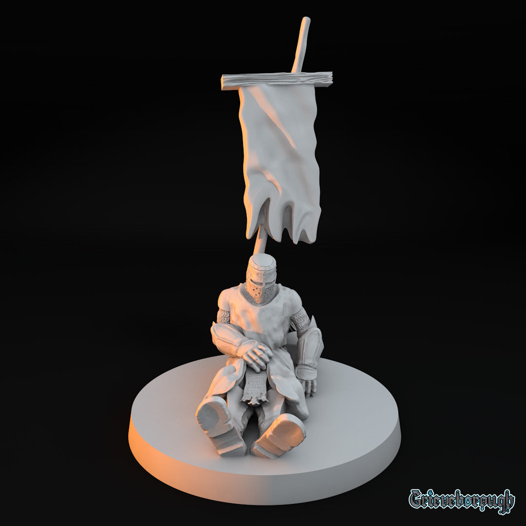 Knight Dead Pose 1 - Tabletop Miniature – QuestBourne
