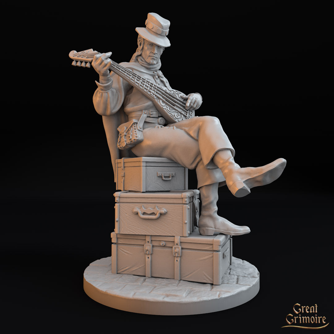 Travelling Bard Tabletop Miniature – QuestBourne