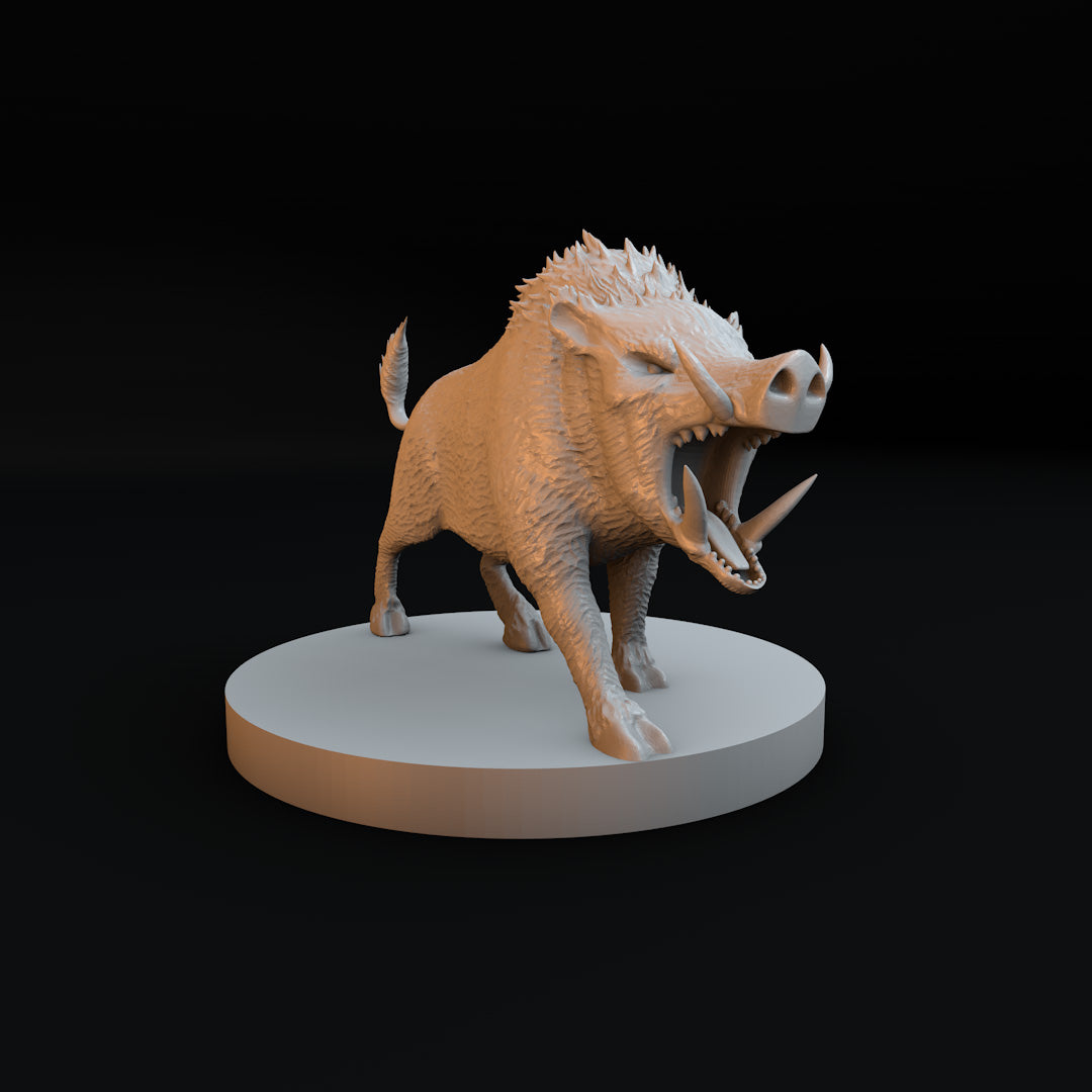 Boar Tabletop Miniature – QuestBourne