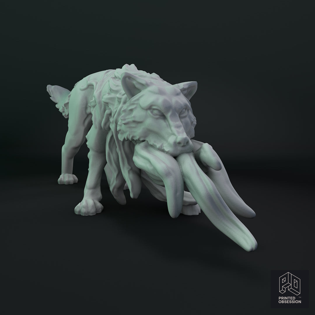 Corrupted Wolf 3 Tabletop Miniature – QuestBourne