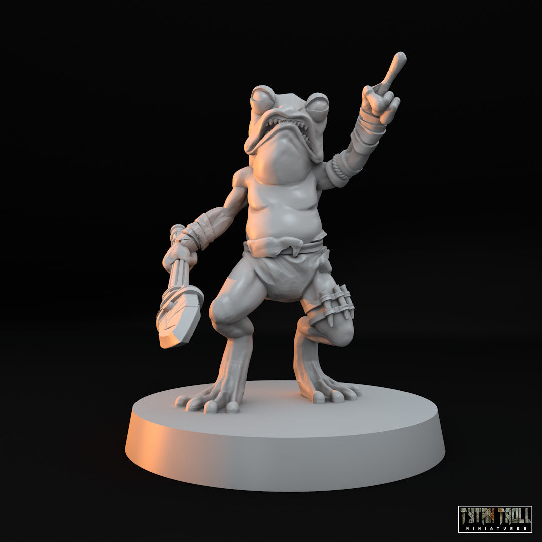 Frog Folk 06 Tabletop Miniature - QuestBourne