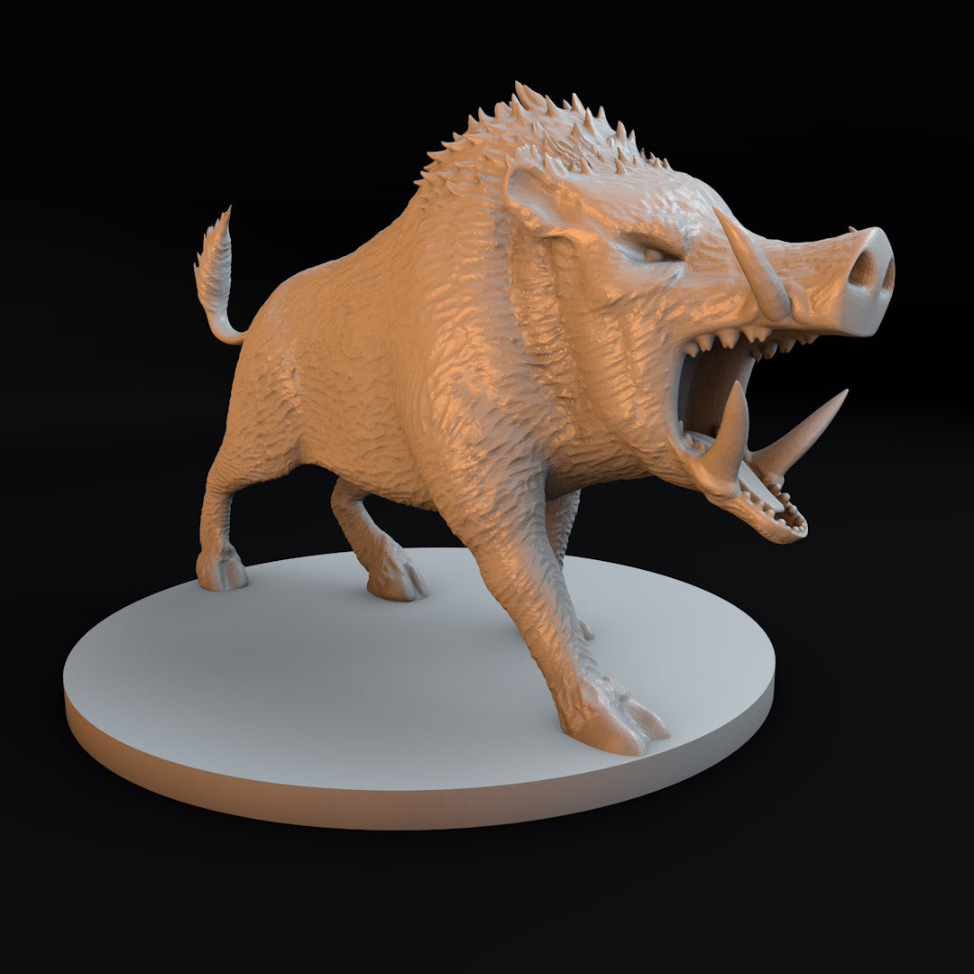 Giant Boar Tabletop Miniature – QuestBourne