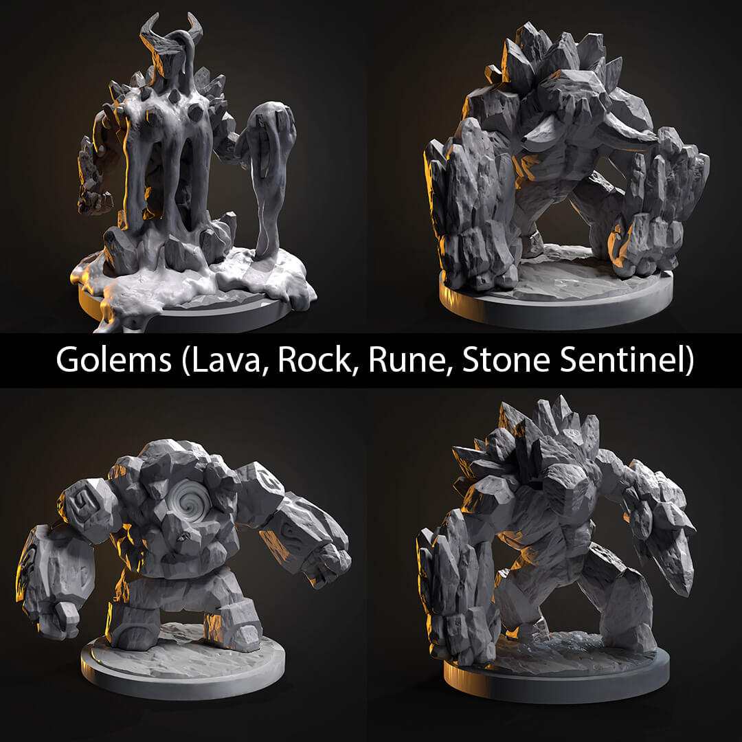 Golem Tabletop Miniature Bundle – QuestBourne
