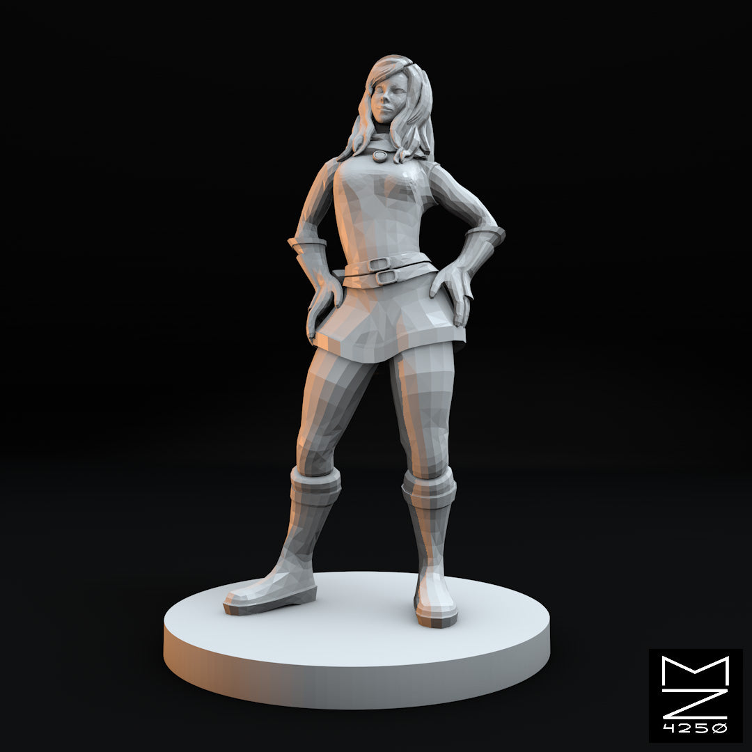 Female Human Rogue 3 Tabletop Miniature – QuestBourne