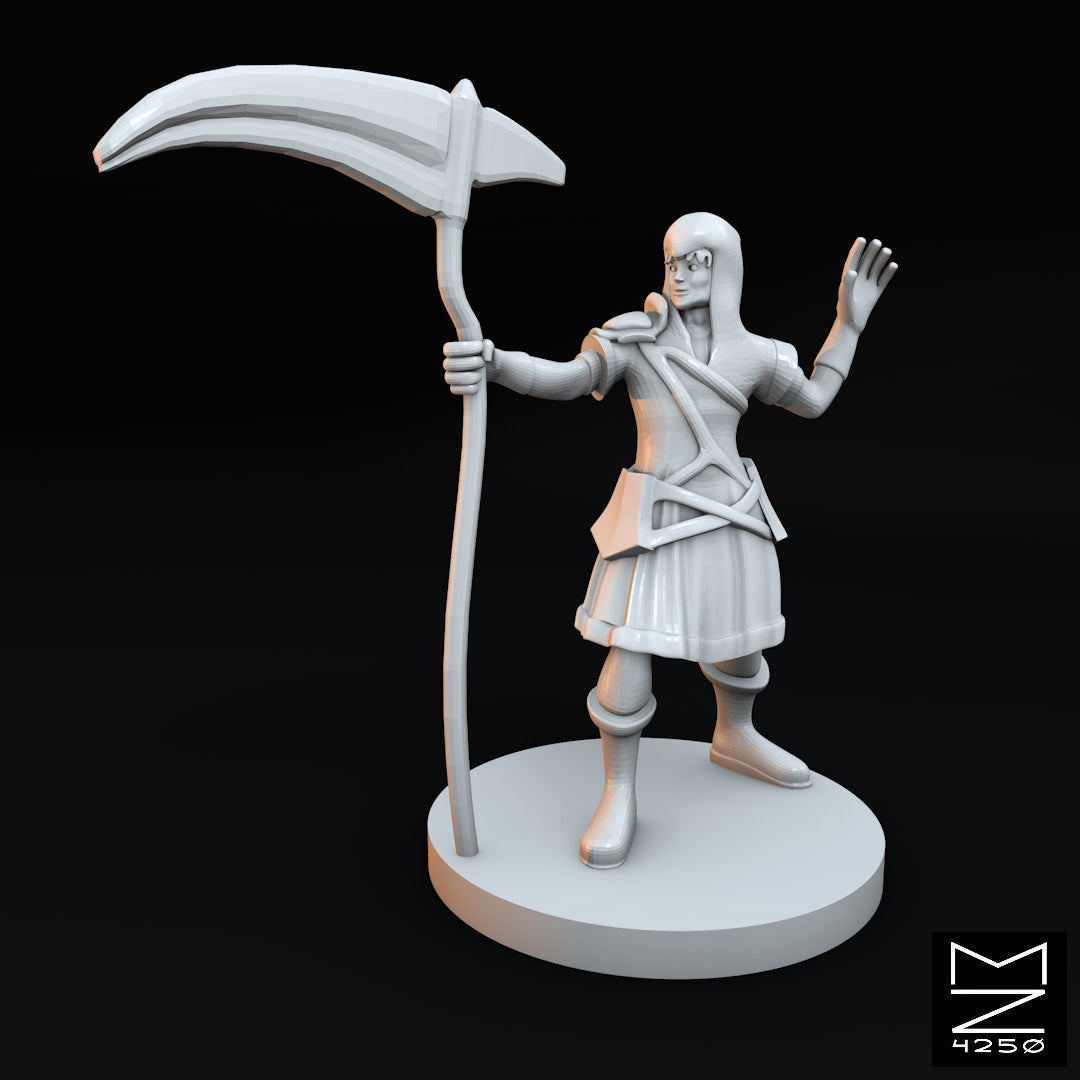 Male Human Death Cleric 1 Tabletop Miniature – QuestBourne