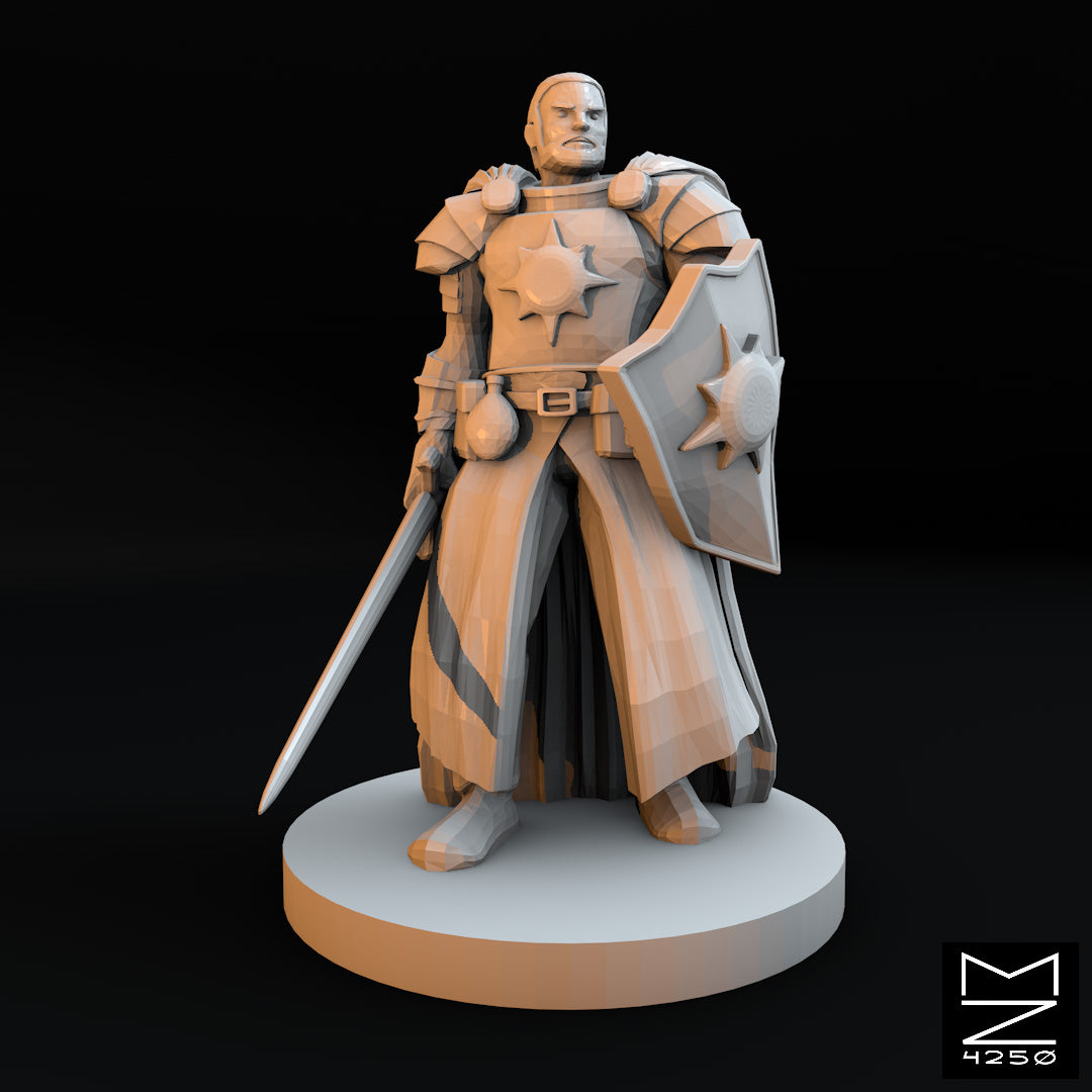 Male Human Light Cleric Tabletop Miniature – QuestBourne