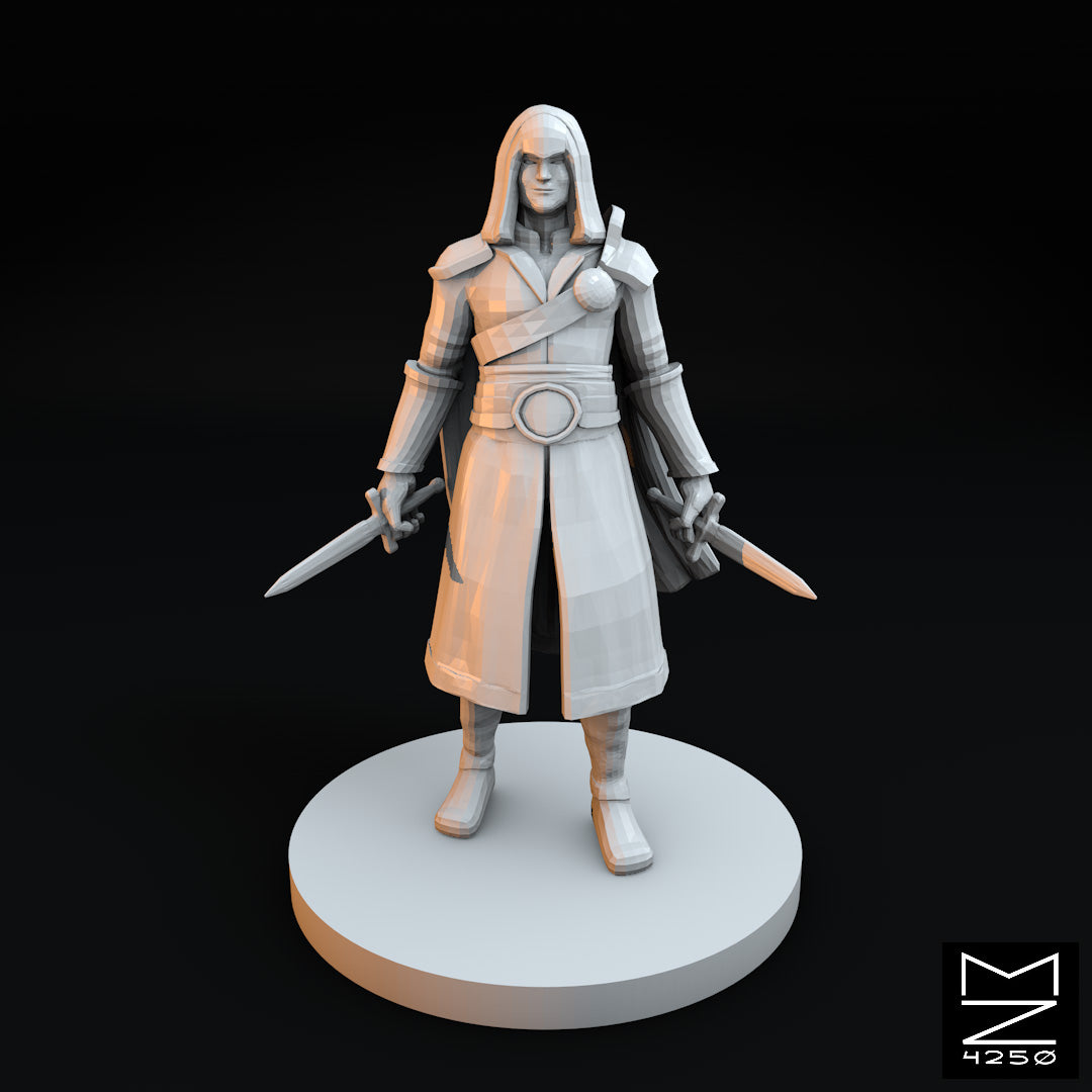 Male Human Rogue 2 Tabletop Miniature – QuestBourne