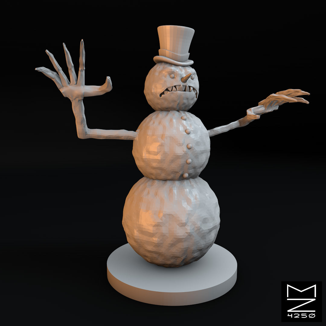 Snowman Tabletop Miniature – QuestBourne