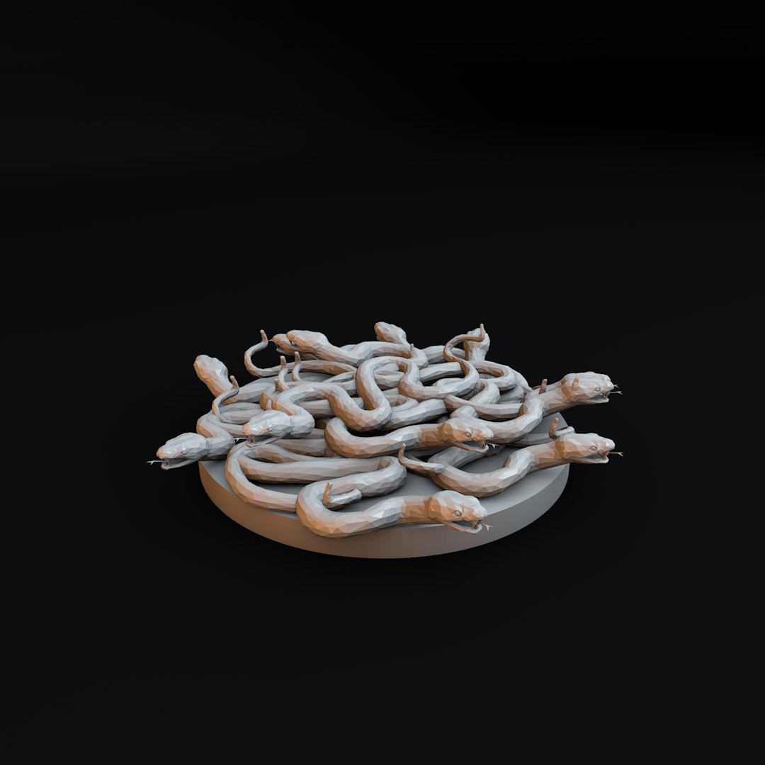 Swarm of Poisonous Snakes Tabletop Miniature - QuestBourne
