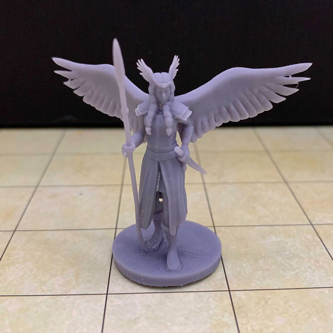 Celestial Warrior: Valkyrie Tabletop Miniature - QuestBourne