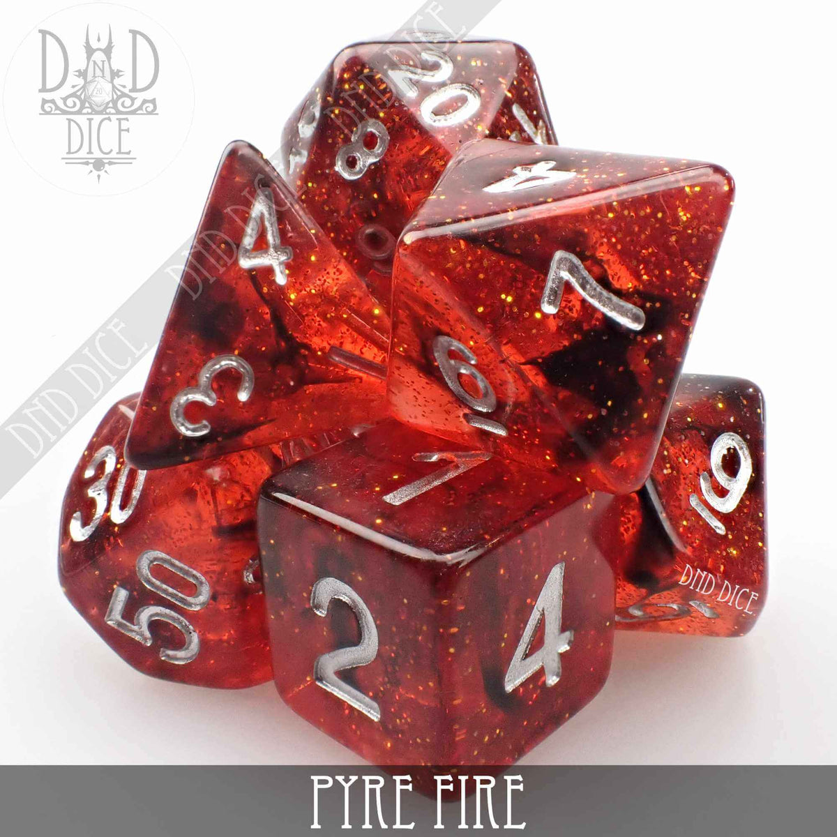 Pyre Fire Dice Set - QuestBourne