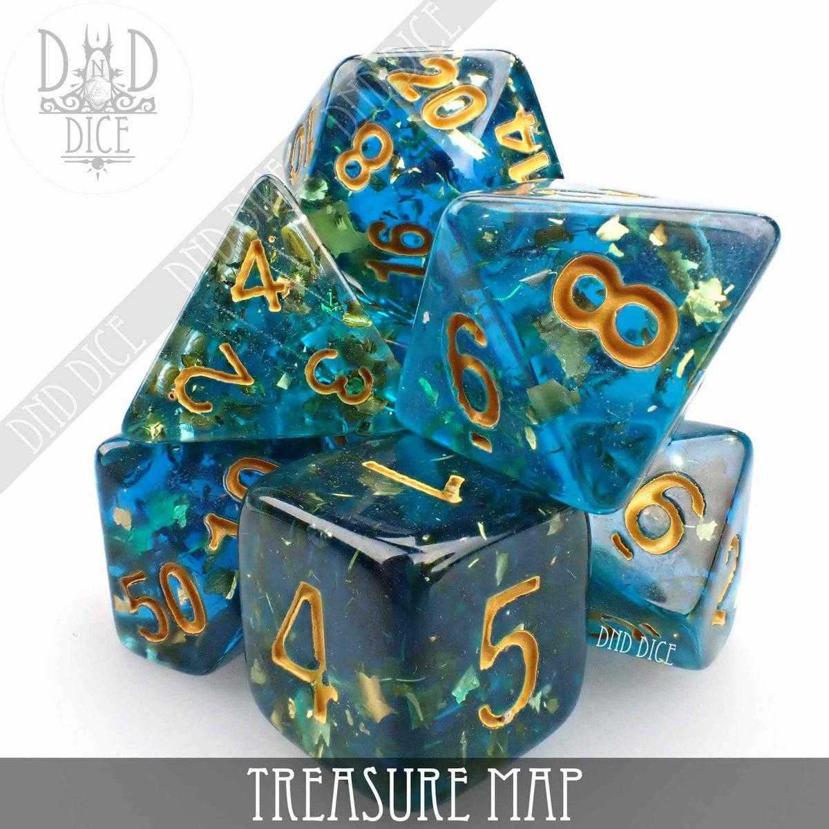 Treasure Map Dice Set - QuestBourne